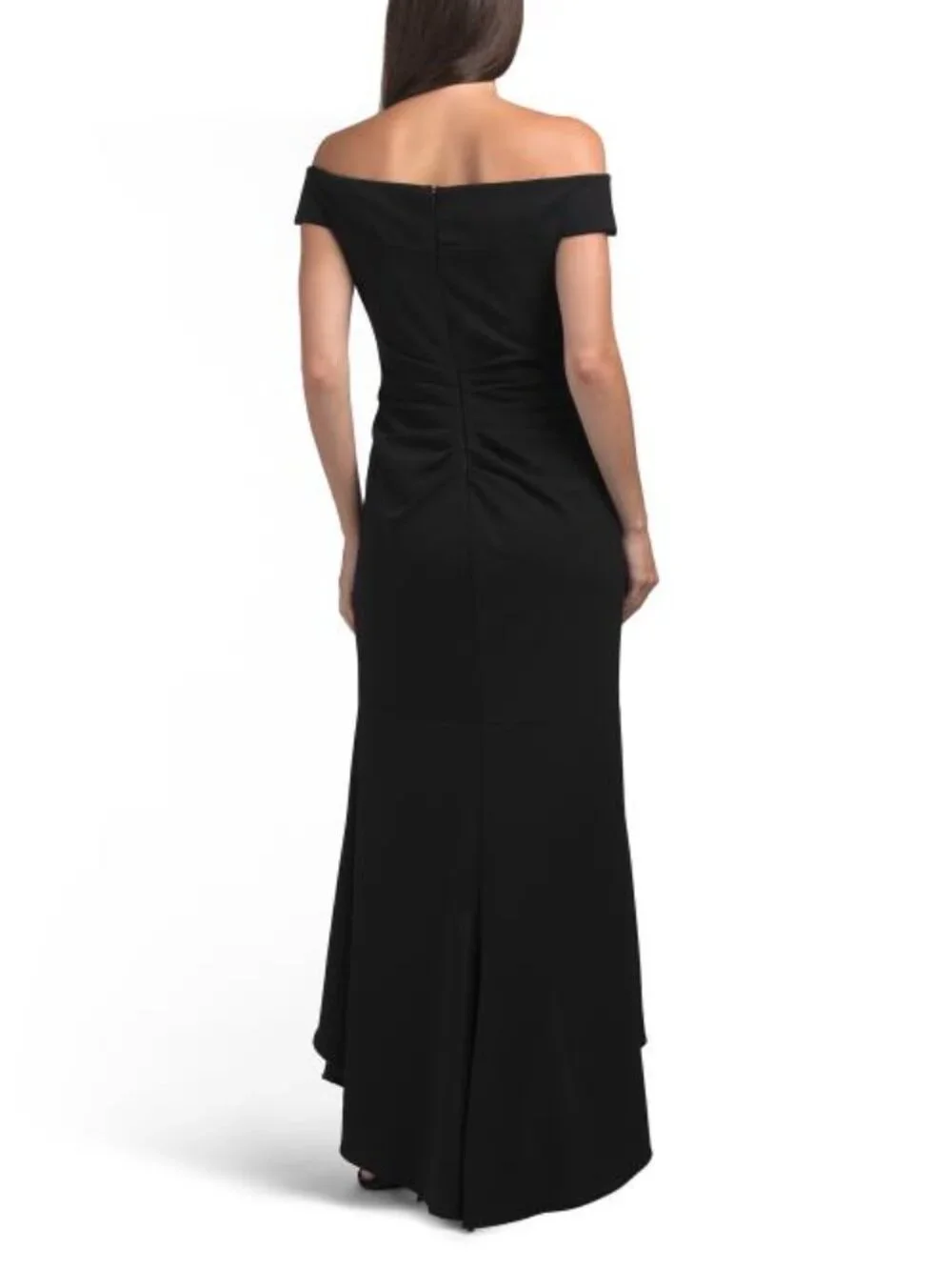 Xscape | Dresses | Xscape Made In Usa Long Scuba Crepe Off The Shoulder ...